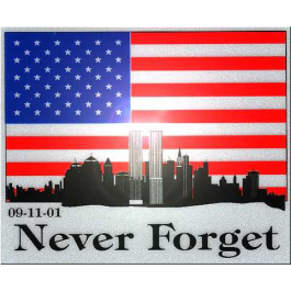 Reflective 9/11 Sticker | Designed, Developed and Assembled in the USA